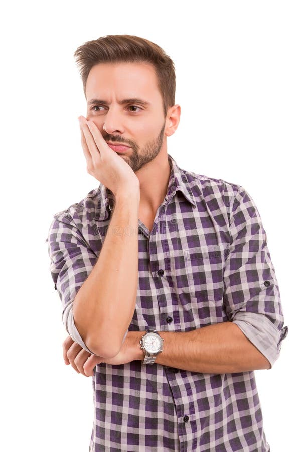 Hum... Let Me Think about this Stock Image - Image of handsome, boss ...