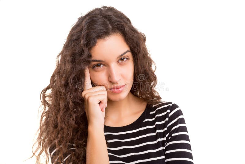 Hum... Let Me Think about this Stock Photo - Image of beautiful ...