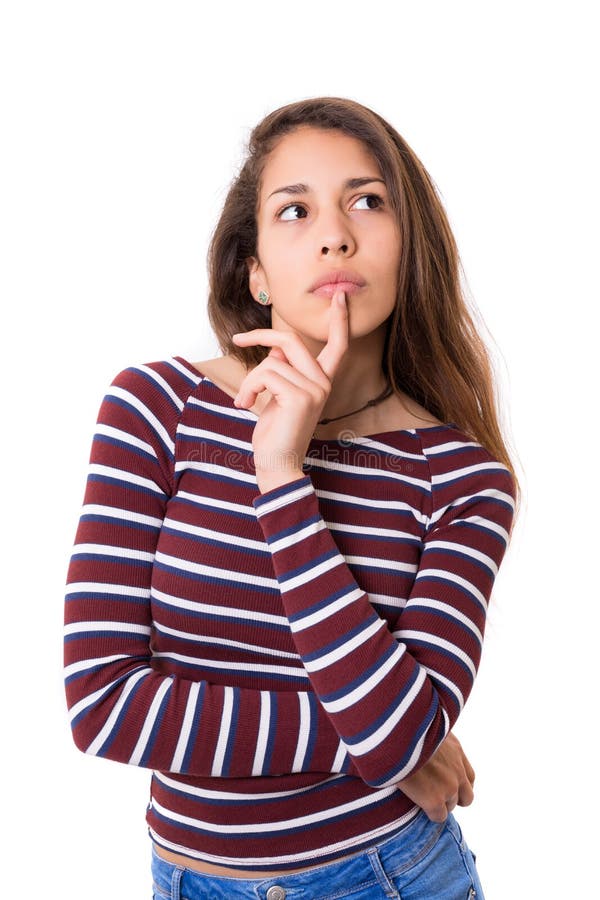 Hum... Let Me Think about this Stock Photo - Image of beautiful ...