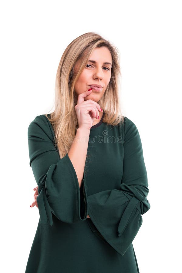 Hum... Let Me Think about this Stock Image - Image of finger, decision ...