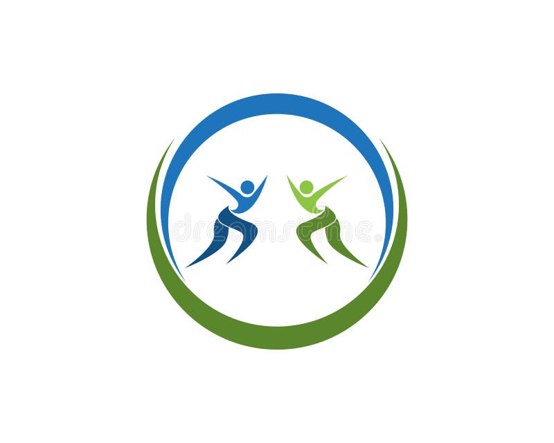 Human active logo template stock vector. Illustration of winner - 128394432