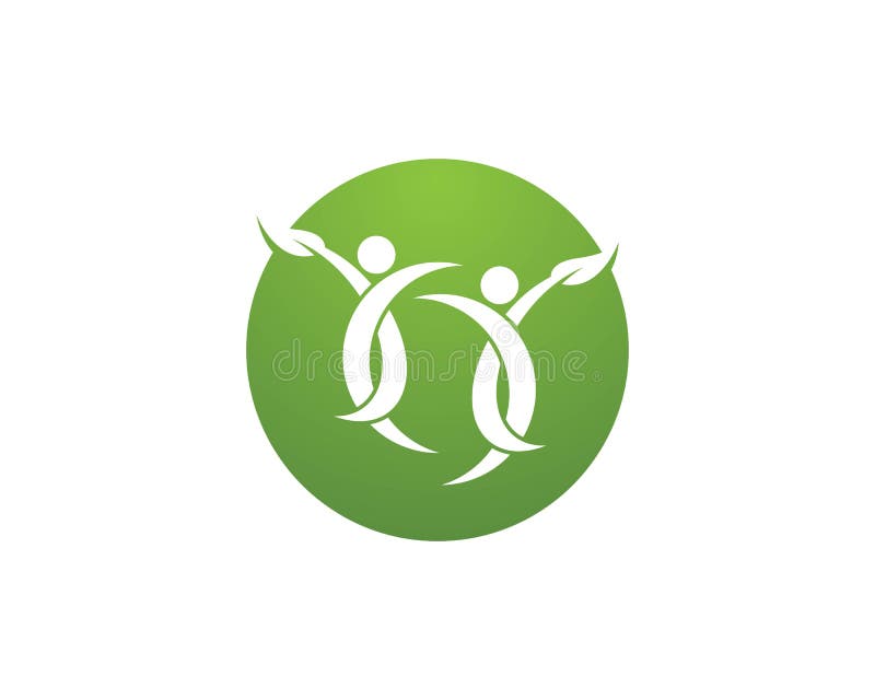 Human active logo template stock vector. Illustration of balance ...