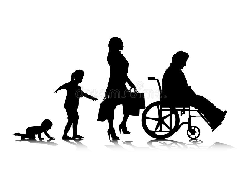 Human Aging_3 stock vector. Illustration of design, body - 15305129