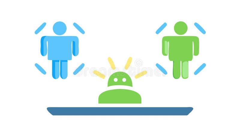 Human AI Collaboration, Future Workforce Synergy, Vector Design Generative AI Stock Vector ...