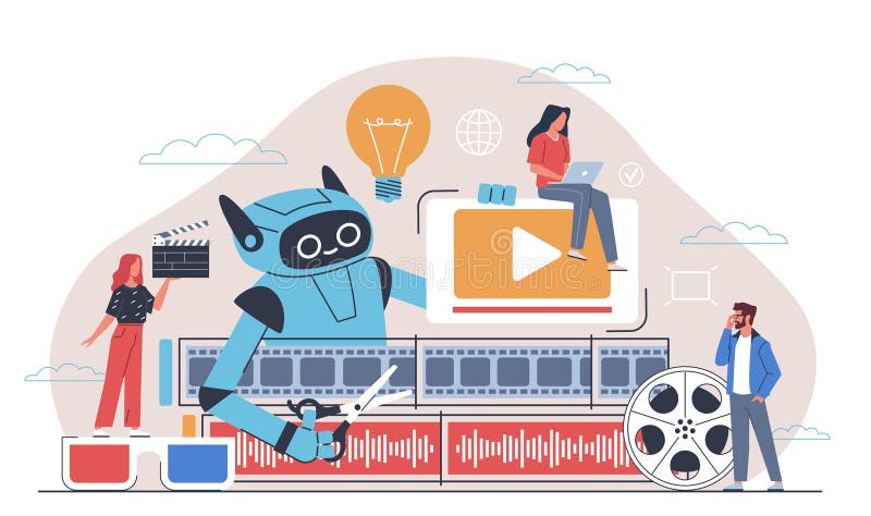 Human and Ai Collaboration. Self Learning Computer System Makes Video ...