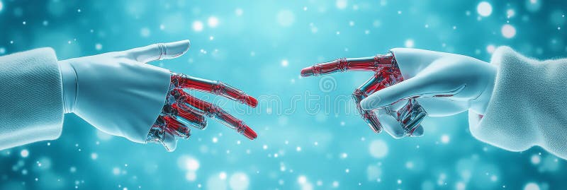 Human and AI Collaboration a Touch of the Future Human Hand and Robotic ...