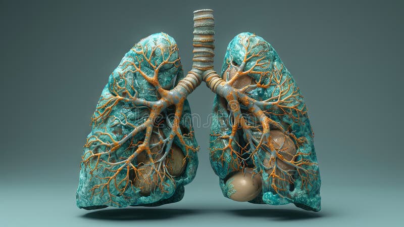 The Human Anatomy is Shown As an Image of the Lungs and Lungs, in the ...