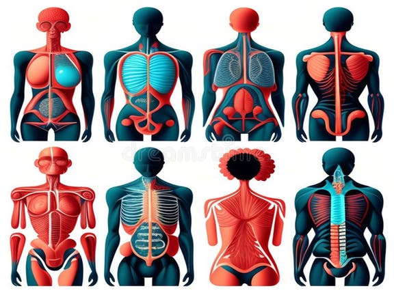 Human Anatomy Vectorsgenerative Ai Lllustration Stock Illustration Illustration Of Design