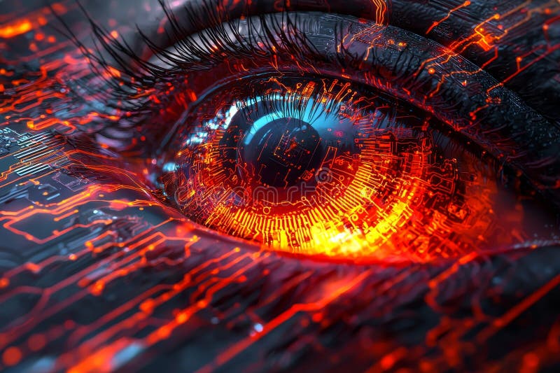 Human Android Cyborg Eye Futuristic Control Protection Personal ...