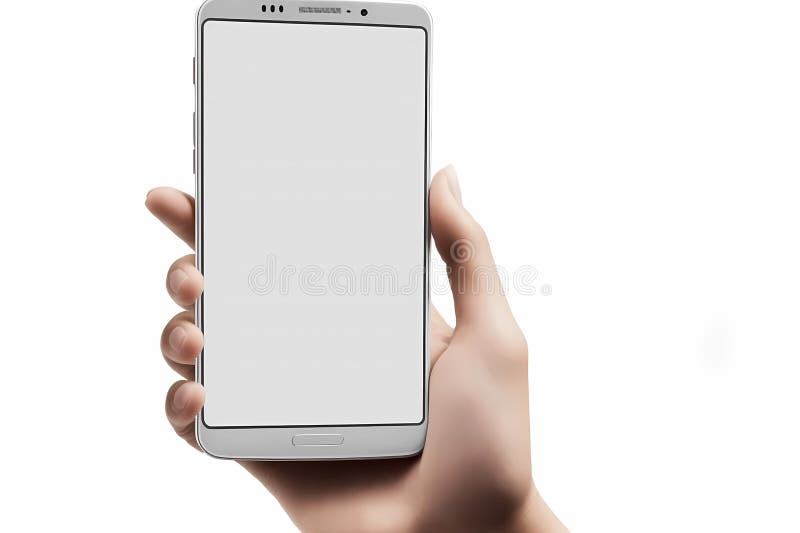 Human Arm Holding a Smartphone in the Hand. Generative Ai Design Stock ...
