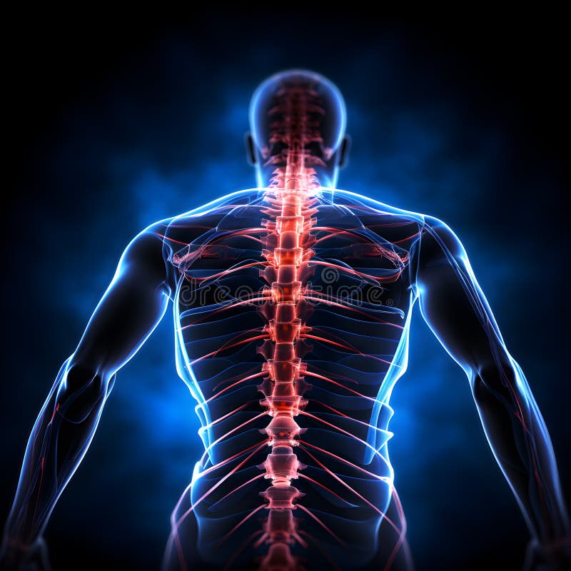 Human back pain concept stock photo. Image of health - 281864558