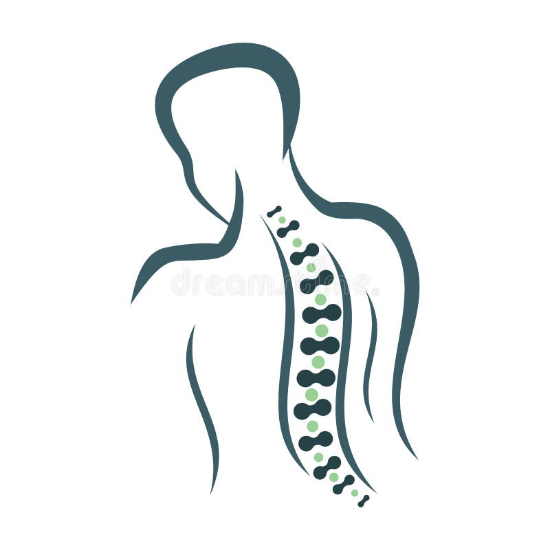 Human Backbone Pain Logo. Spine Care Logo Stock Vector - Illustration ...