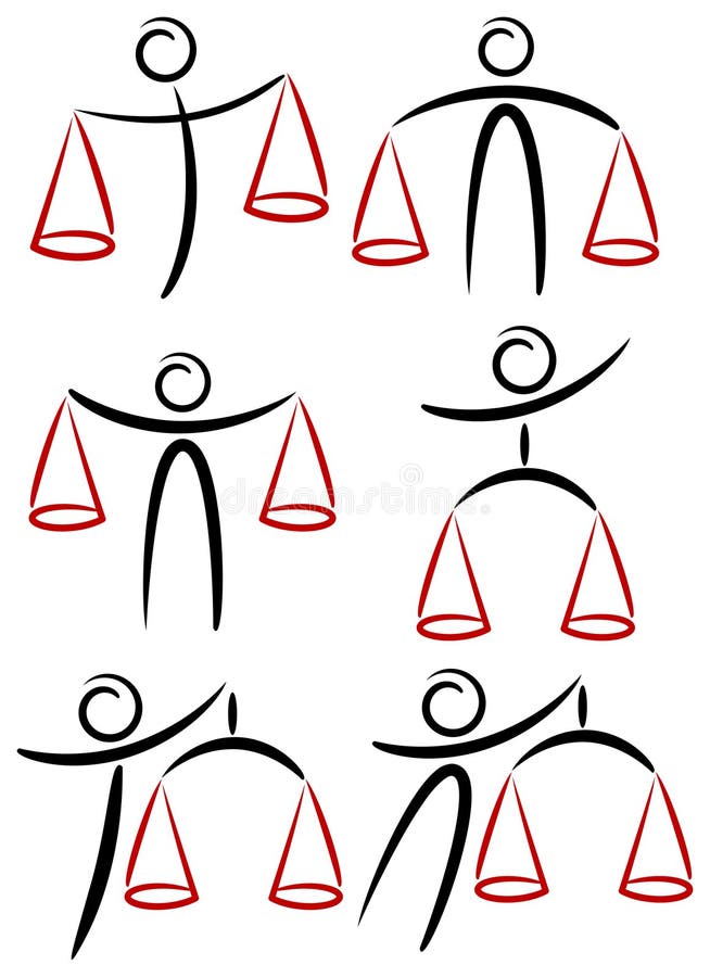 Human balance cartoons stock vector. Illustration of constitution ...