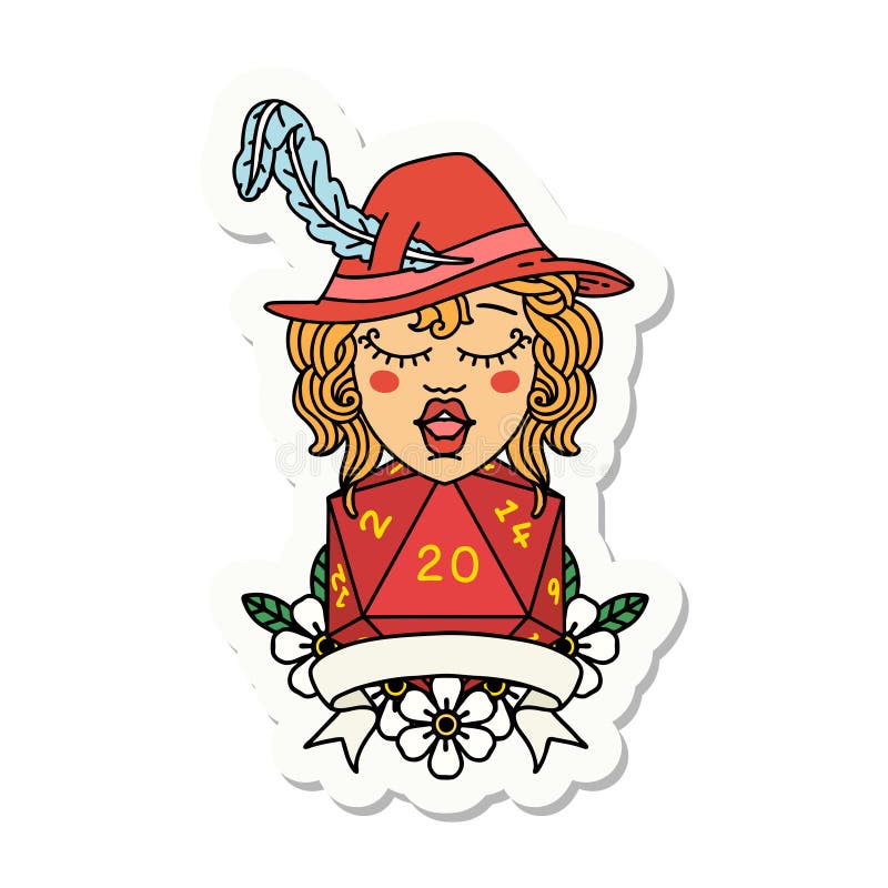 Human Bard Character Face Sticker Stock Vector - Illustration of banner ...