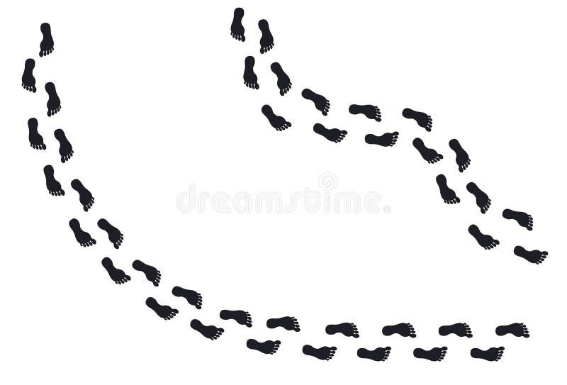 Human Foot Footprint Outline Icon Stock Vector - Illustration of ankle ...