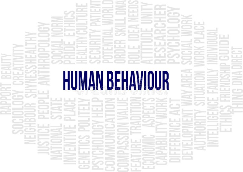 Human Behaviour - Word Cloud Stock Vector - Illustration of direct ...
