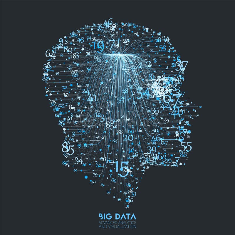 Human Big Data Visualization. Futuristic Artificial Intelligence ...