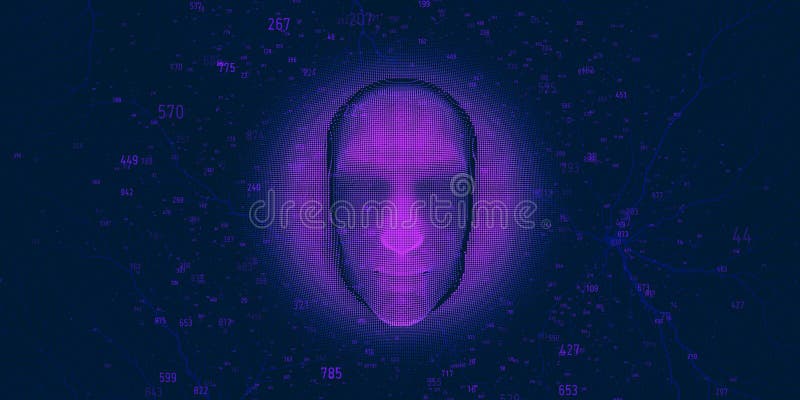 Human Big Data Visualization. Futuristic Artificial Intelligence ...