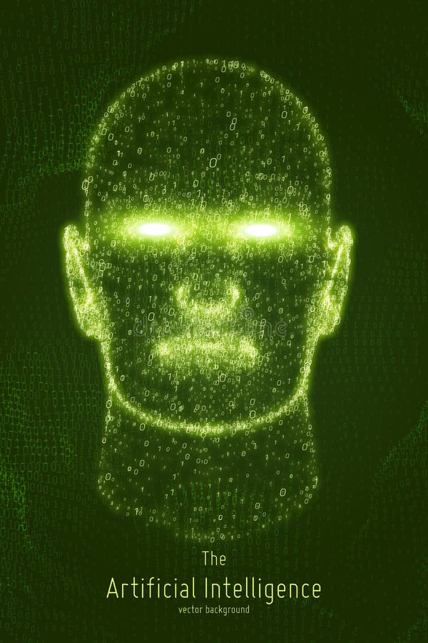 Human Big Data Visualization. Futuristic Artificial Intelligence ...