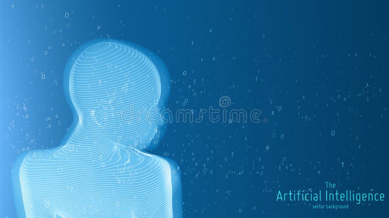 Human Big Data Visualization. Futuristic Artificial Intelligence ...