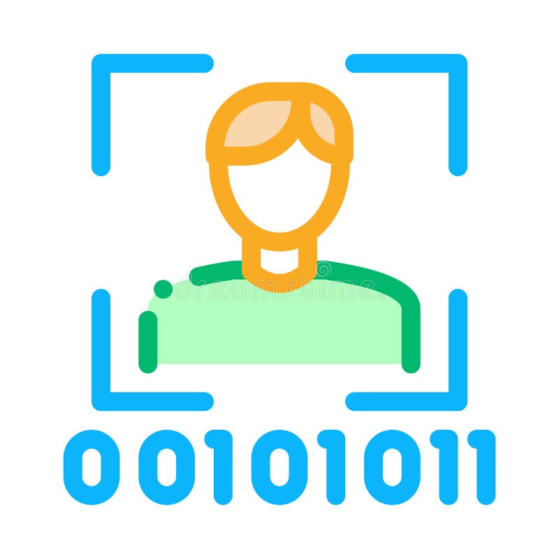 Human Binary Code Icon Vector Outline Illustration Stock Vector ... Human Binary Code Icon Vector Outline Illustration Stock Vector ...