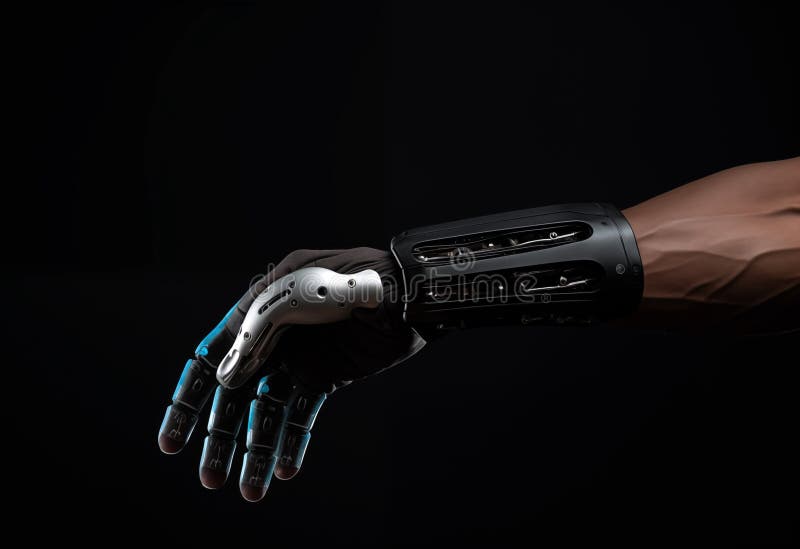 Bionic Prosthetic Arm for People with Amputated Limb. Generative AI ...