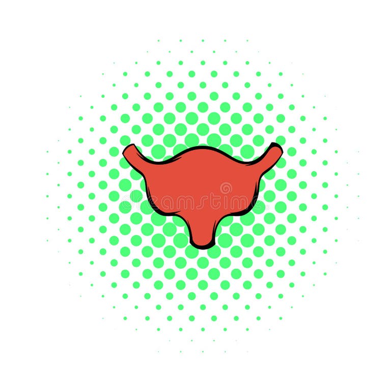 Human Bladder Icon, Comics Style Stock Vector - Illustration of comics ...