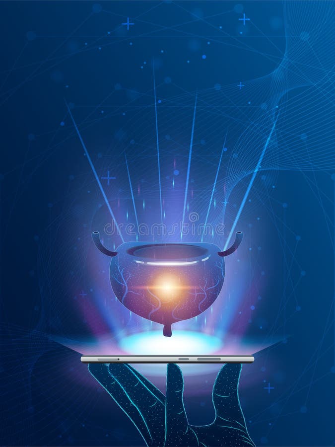 Human Bladder and Treatment with Technology Innovation. Stock Vector ...