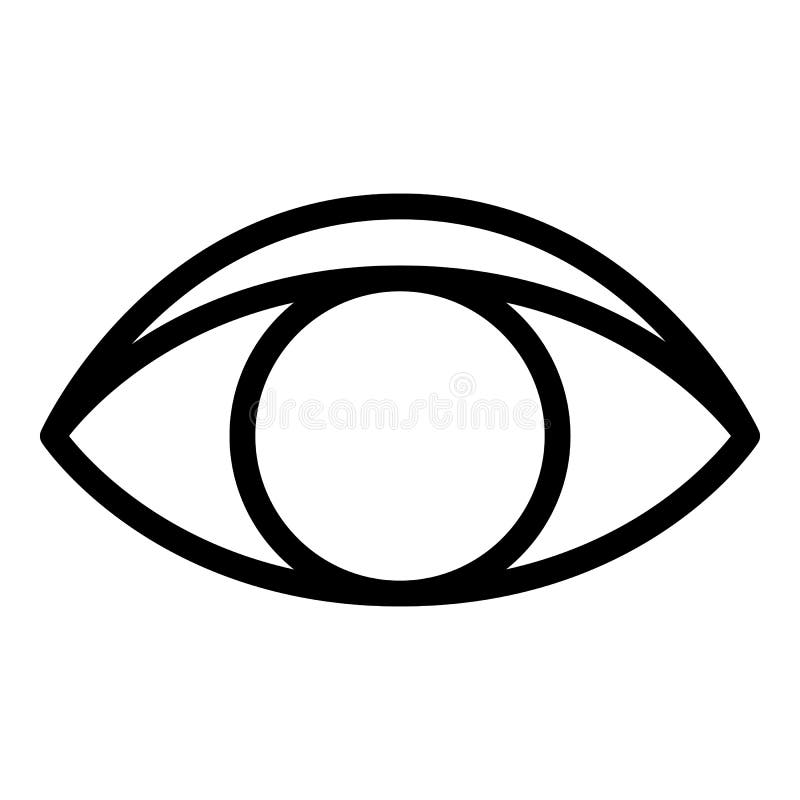 Human Blind Eye Icon, Outline Style Stock Vector - Illustration of ...