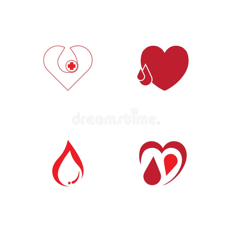 Human Blood Logo Template Vector Icon Illustration Design Stock Vector ...