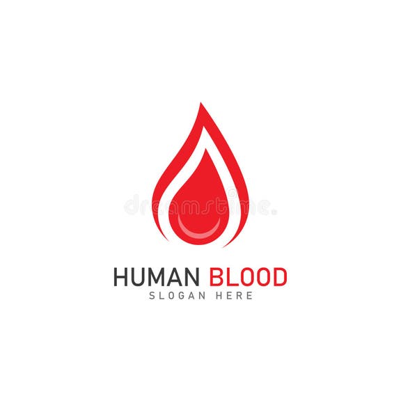 Human Blood Logo Template Vector Icon Illustration Design Stock Vector ...