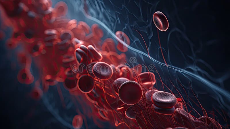 Human Blood System Illustration by Generative AI Stock Illustration ...