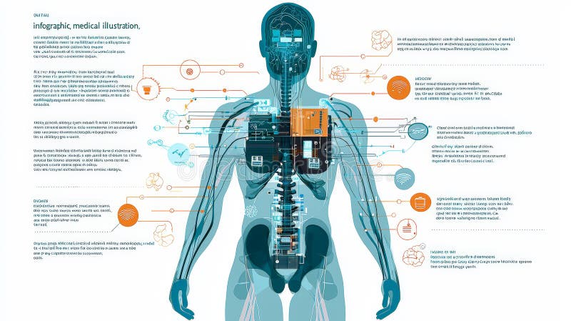 Human Body Integration of Micro-Sensors: a High-Tech Infographic ...