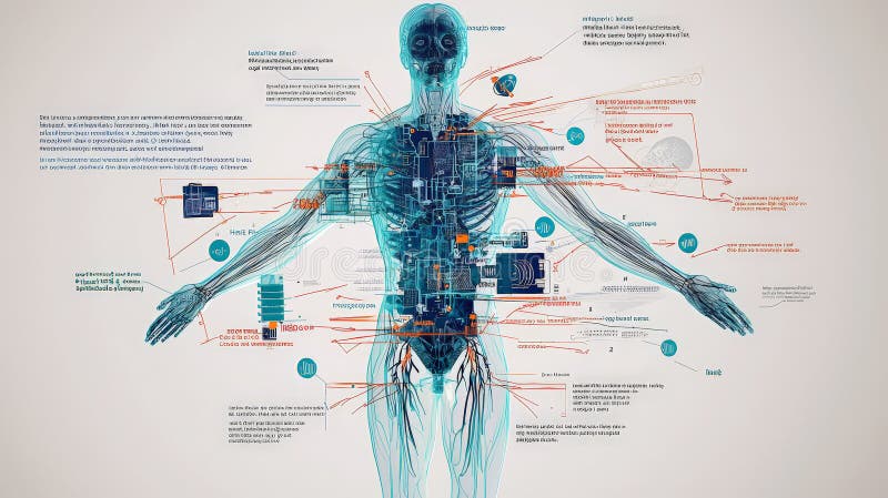 Human Body Integration of Micro-Sensors: a High-Tech Infographic ...