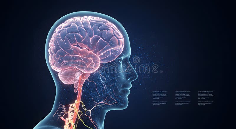 Human Body Nervous System-brain S Complex Neural Connections Stock ...