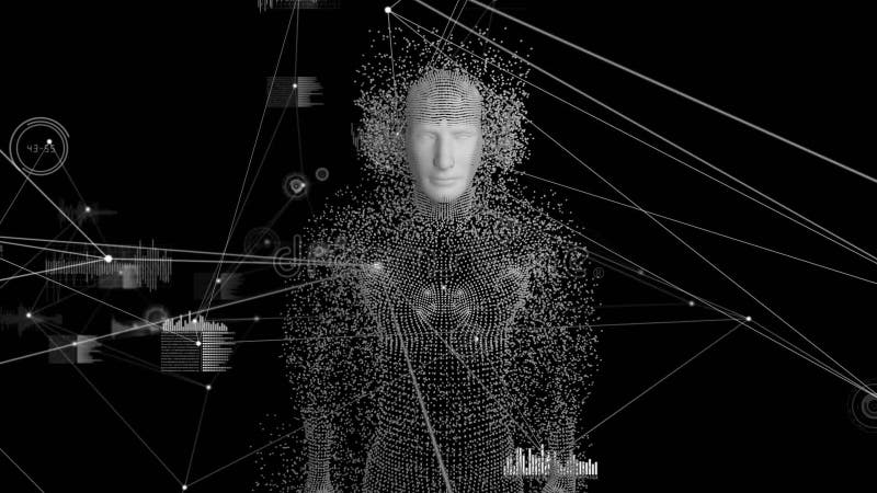 Human Body with Network Connections Stock Video - Video of elements ...