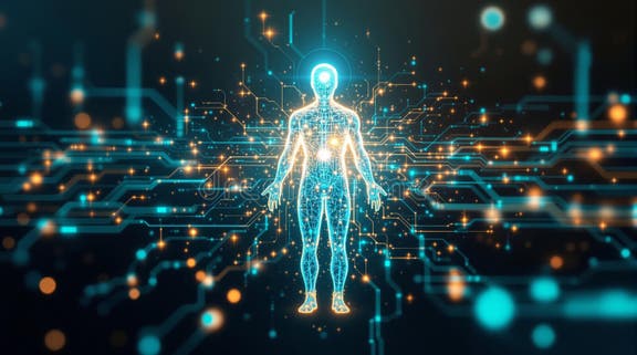 Technology Concept with Integration of Human and Artificial ...