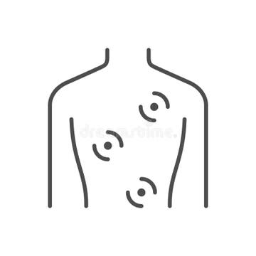 Human Body Trigger Points Icon Stock Vector - Illustration of point ...
