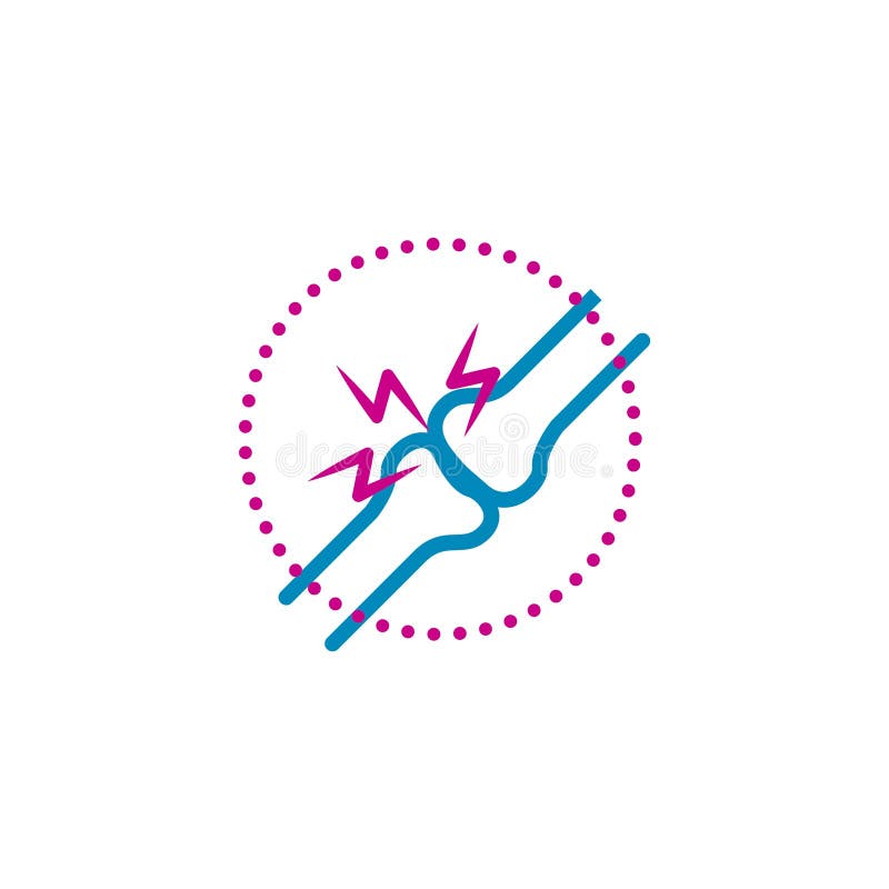 Human Bone with Aching Concept. Vector Illustration Decorative Design ...