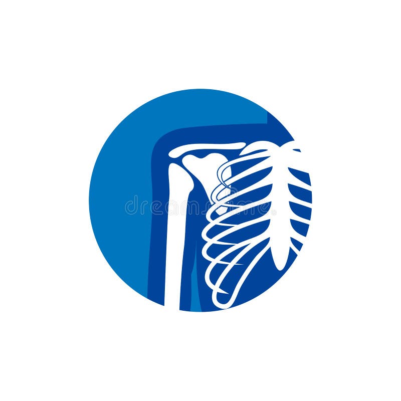 Human Bone Orthopedic Logo Concept Vector. Bone X-ray Image of Human ...