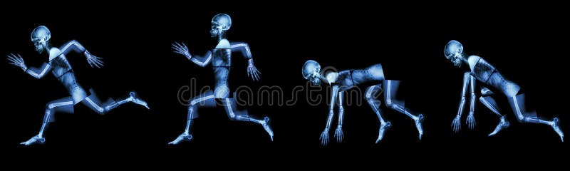 Human bone is running stock image. Image of race, knee - 46091981