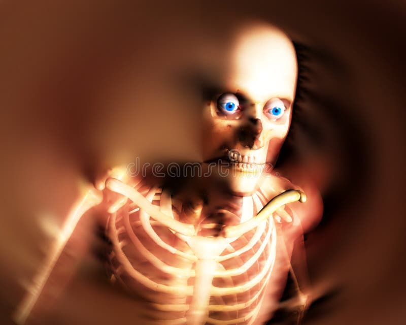 Halloween Xray Bone stock illustration. Illustration of posing - 3318423