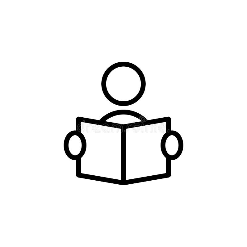 Human and Book logo. stock illustration. Illustration of knowledge ...