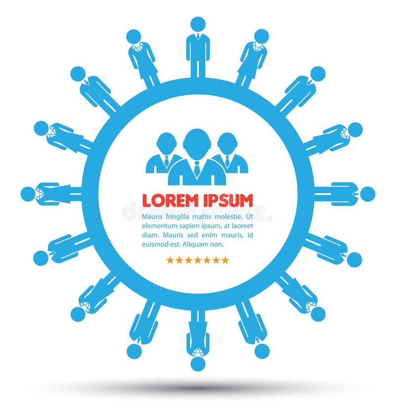 Human Border for Business Concept Stock Vector - Illustration of ...