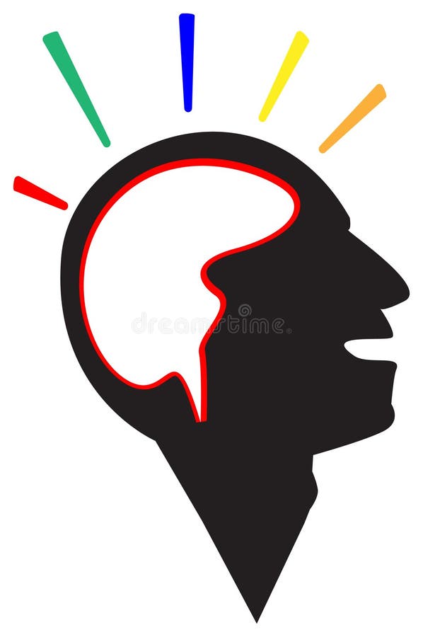 Engage brain concept. stock illustration. Illustration of think - 30823965