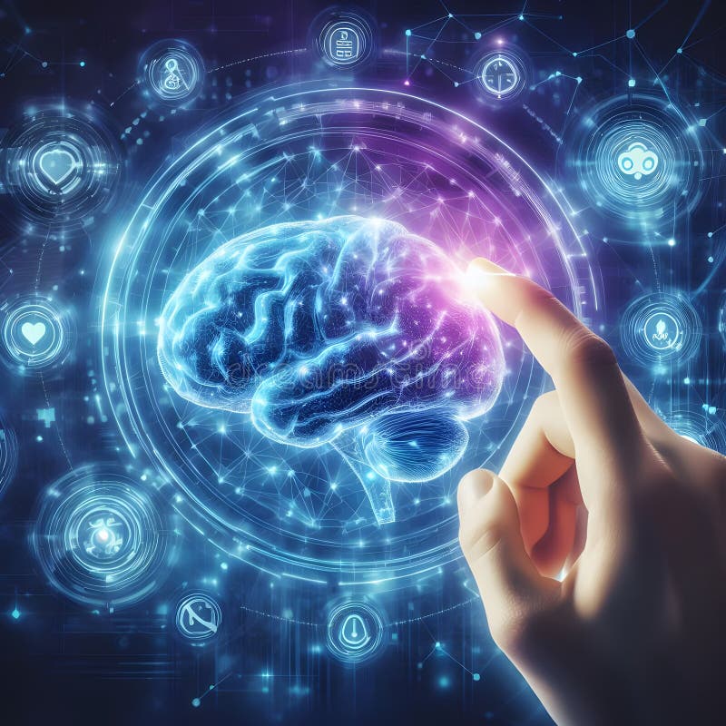 Human Brain Activity with Plexus Lines.. External Cerebral Connections ...