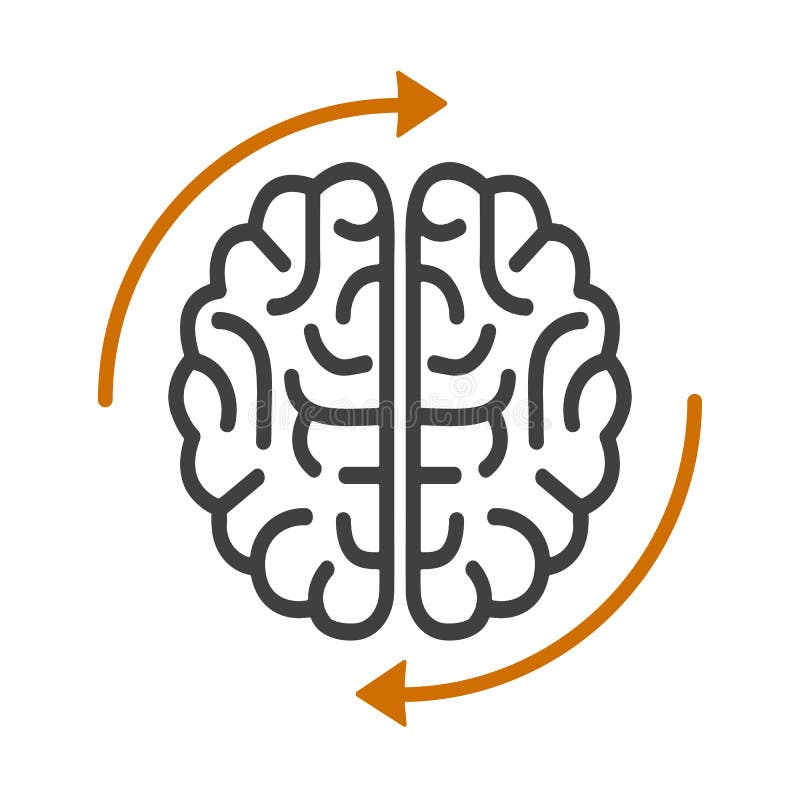 Human brain icon - vector stock vector. Illustration of training ...