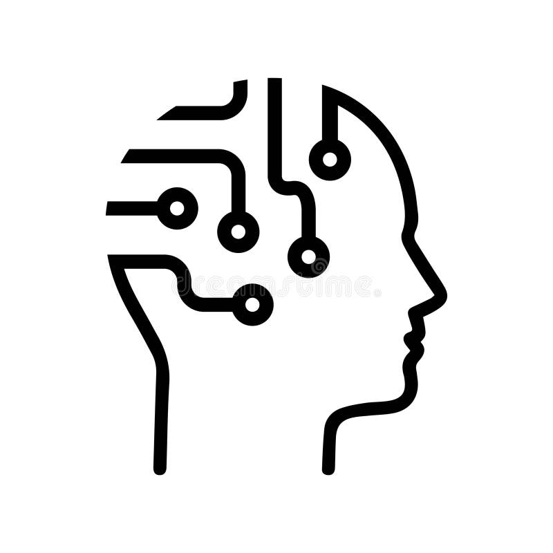 Human Brain, Artificial Intelligence. Isolated Icon Stock Illustration ... Human Brain, Artificial Intelligence. Isolated Icon Stock Illustration ...
