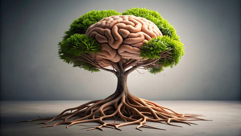 Brain Tree Roots Vector Stock Illustrations – 195 Brain Tree Roots ...