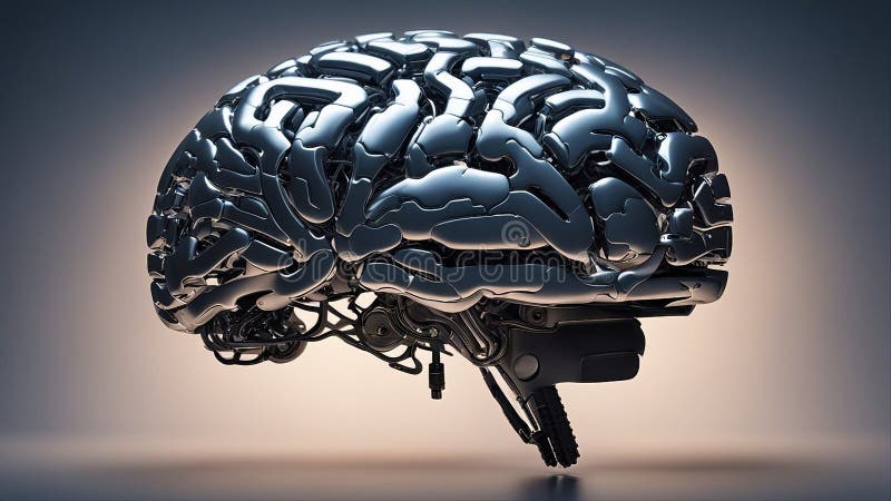 Human Brain a Brain with a Key in it Artificial Intelligence Technology ...